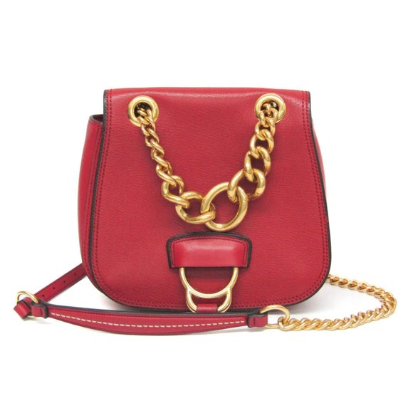 OTHERS | Bags | Miu Miu Dahlia 5bd20 Womens Leather Shoulder Bag Red Color | Poshmark